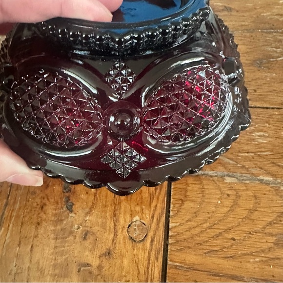 Avon | Art | Avon Vintage Cape Cod Ruby Red Small Bowl Rare Reverse ...
